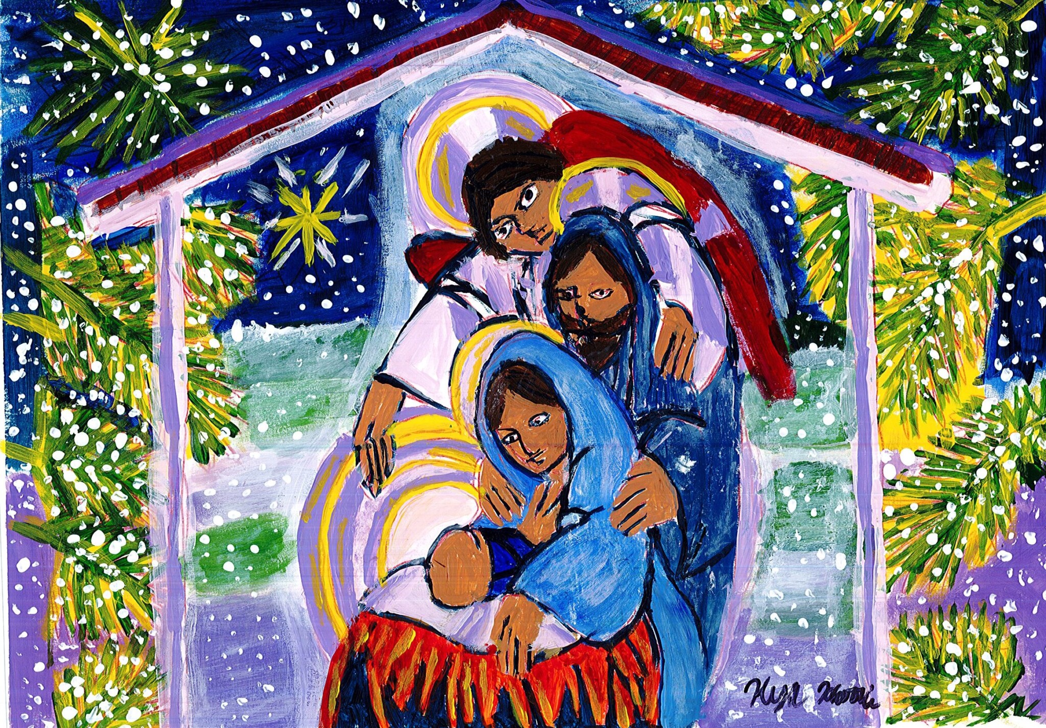 KH The First Nativity $50 Acrylic 12×9 11.19.20 – Friendship Heart ...